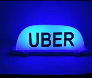 UBER Taxi Top Light/New Blue LED Roof UBER Dome Light 12V with Magnetic ...