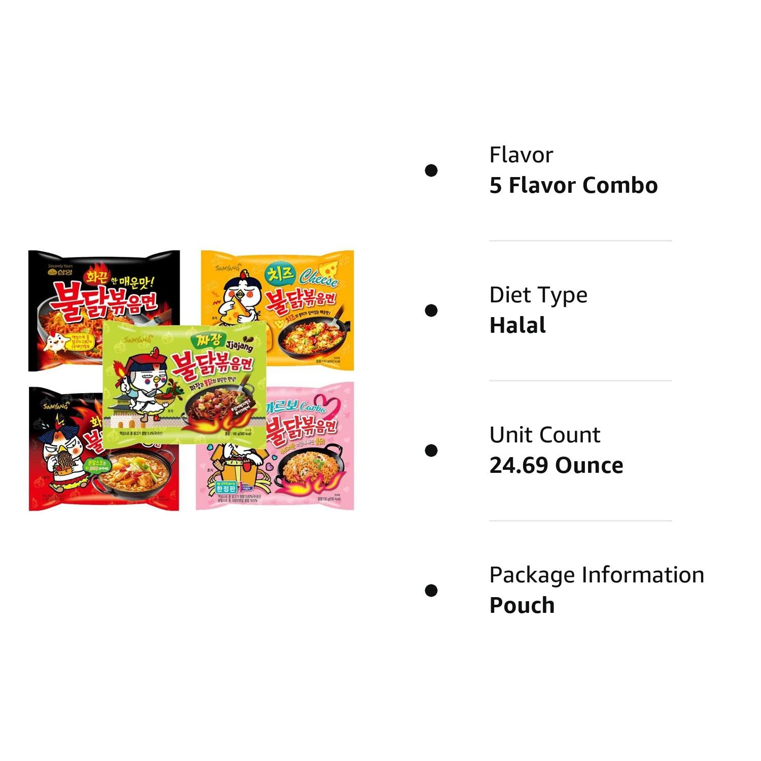 Mua Samyang Buldak Chicken Stir Fried Ramen Korean Ramen (5 Flavor ...