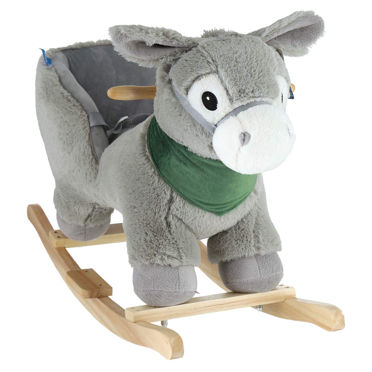 Bieco Plüsch Schaukeltier Esel | Schaukelpferd Baby | Schaukeltier Baby ...