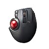 ELECOM EX-G Pro Trackball Mouse, Wired, Wireless, Bluetooth, Thumb ...