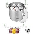 Amazon.com: VEVOR 21 QT Canning Pot with Rack and Lid, Stainless Steel ...