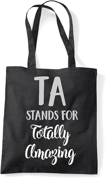 TA stands for totally amazing teacher appreciation statement tote ...