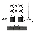 NEEWER Backdrop Stand 10ft x 7ft, Adjustable Photo Studio Backdrop ...