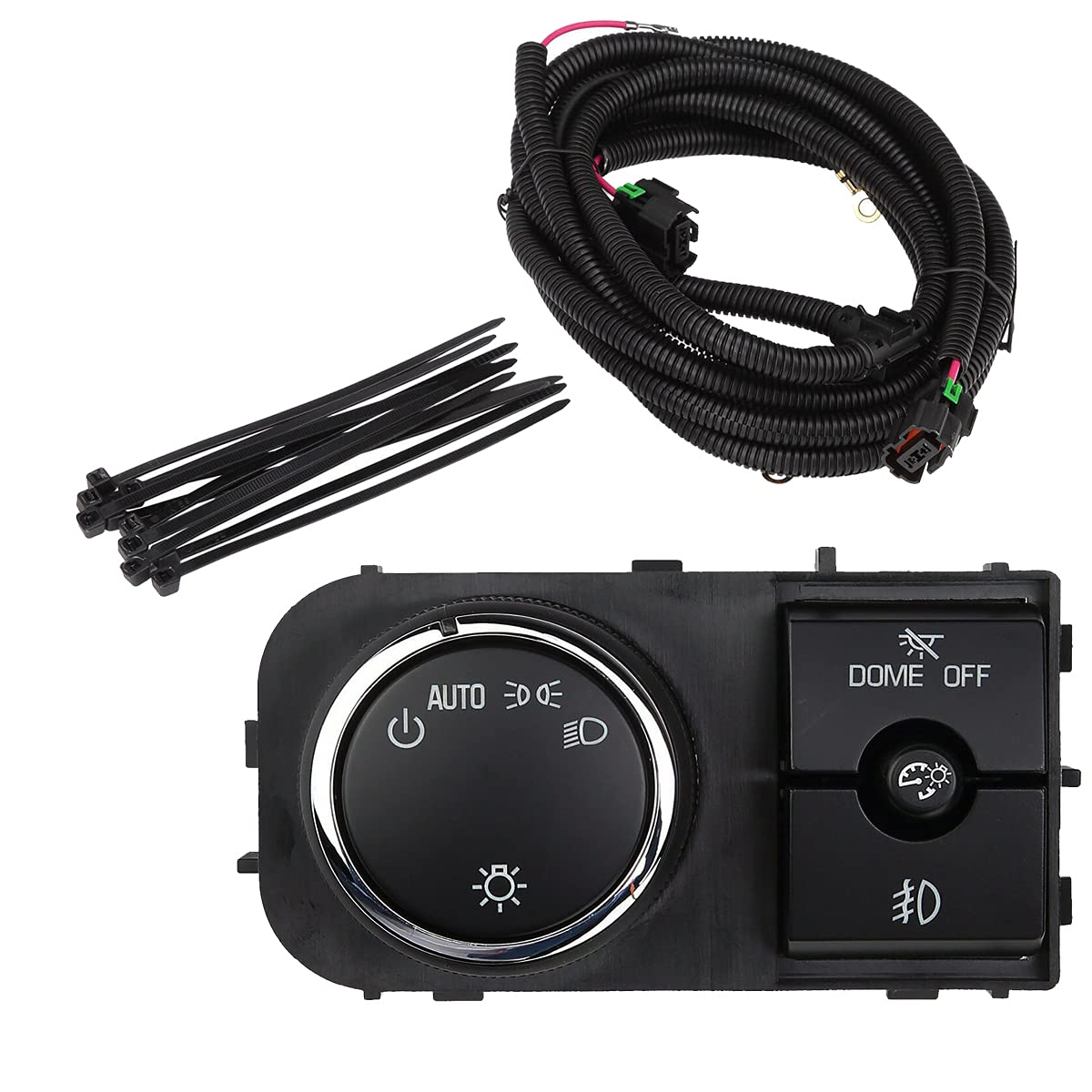 25858705 Dimmer Dome Headlamp Headlight Switch 1527J 15096895 with Fog ...