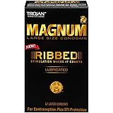 Amazon.com: Trojan Magnum Thin Large Size Lubricated Condoms - 12 Count ...
