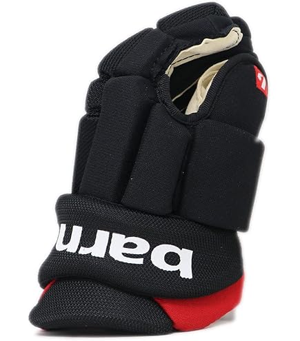 Hockey Gloves PowerTek V5.0 Tek Senior Ice - 15 Inch, Black, With Full ...
