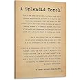 Amazon.com: CZWEN A Splendid Torch Quote by George Bernard Shaw Poster ...