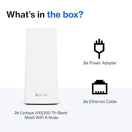 Mua Linksys Velop MX10600 Tri-Band Whole Home Mesh WiFi 6 System (AX5300) - WiFi Router ...