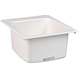 Mustee 10 Utility Sink, 22-Inch x 25-Inch, White, Laundry & Utility ...