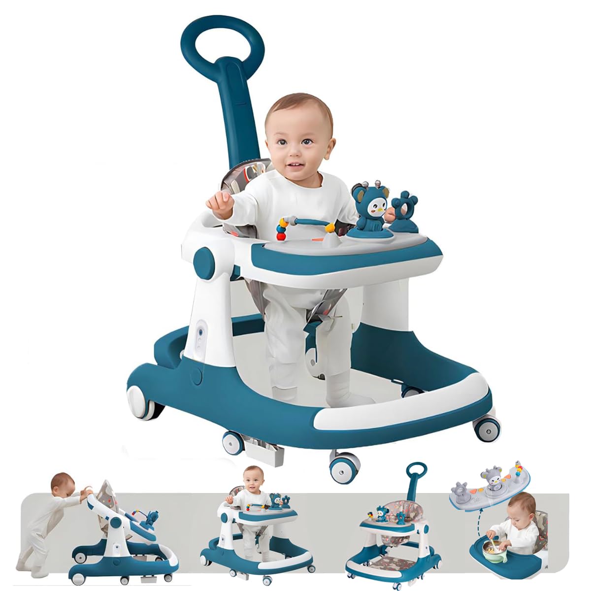 Mua 4 in 1 Baby Walker with Wheels- Walkers for Babies 6-12 Months ...