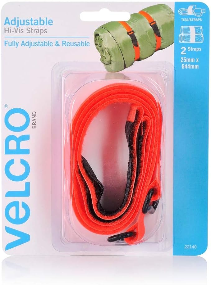 VELCRO Brand Hi-Vis Straps | Fully Adjustable and Reusable | 25mm x ...