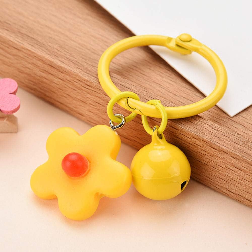 Korean Flower Bell Shaped Keychain 8 Colors Lovely Keychain for Women ...