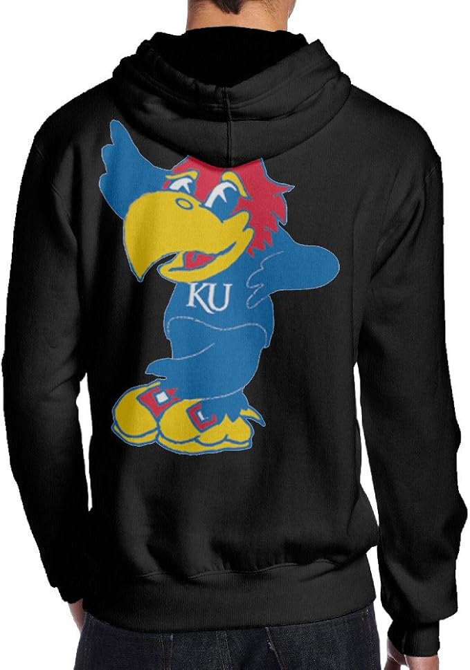 Mens KU Jayhawk Football's Wright Back Printed Awesome Hoodie ...