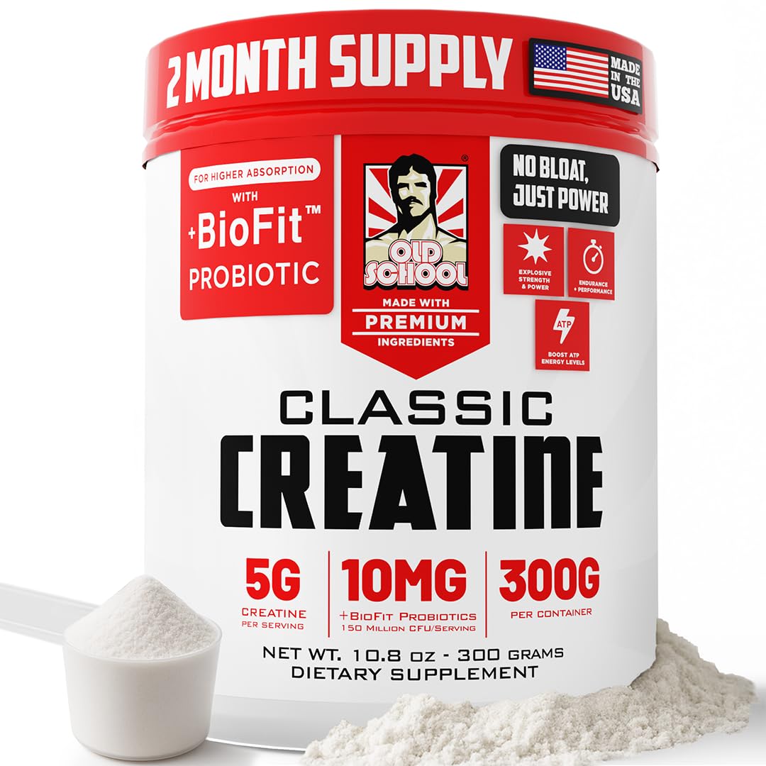 Old School Labs Classic BioFit™ Micronized Creatine Monohydrate ∣ Post ...