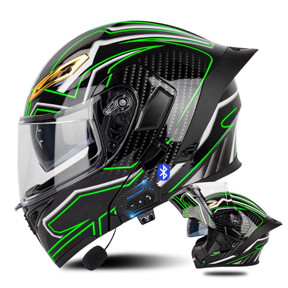 Mua Bluetooth Modular Motorcycle Helmet with Tail ECE Approved Flip Up ...
