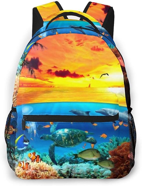 Sea Animal Underwater World Unique Outdoor Shoulders Bag Fabric ...