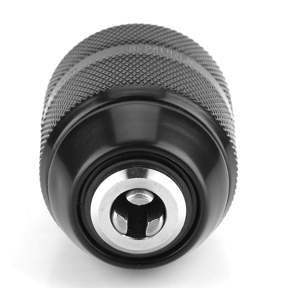 Electric Drill Chuck, 3/8″ Keyless Thread 0.8mm-10mm Self-Locking Drill ...