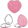 Amazon.com: mpowtech Cute Heart Shaped Compact Mirror for Women ...