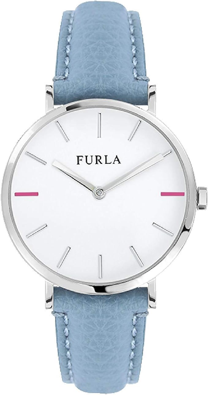 FURLA Womens Analogue Quartz Watch with Leather Strap R4251108507 ...