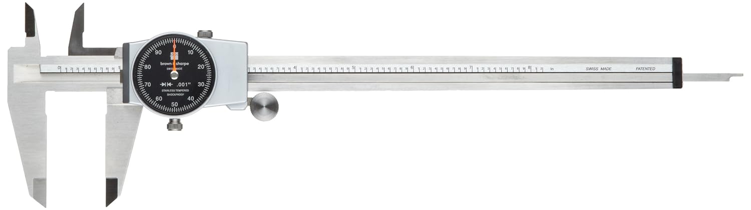 Digital Calipers 0-6 Range Stainless Steel Black Face 0.001 Resolution ...