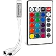 Amazon.com - RGBZONE Mini 4 PIN LED Controller, 24 Keys IR Wireless ...