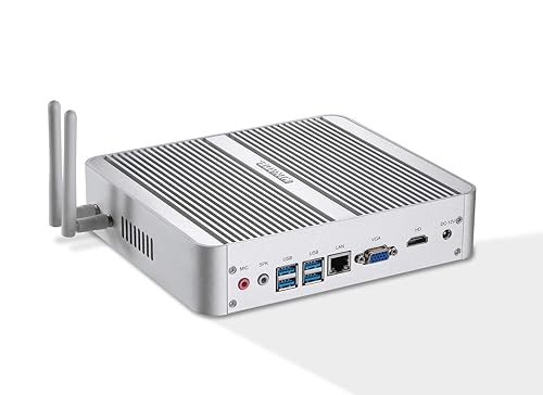 KINGDEL Fanless Mini PC, Powerful Mini Desktop Computer, i5 8th Gen. 4 ...