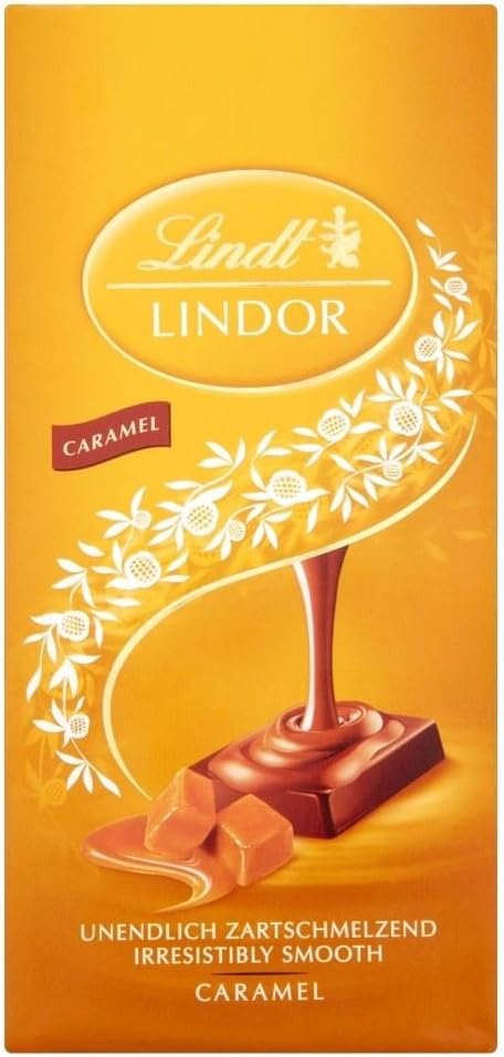 Lindt Lindor Caramel Chocolate Bar, 100g: Amazon.co.uk: Grocery