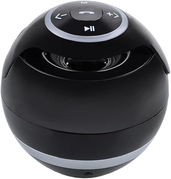 GS009 portable circular bluetooth wireless speakers black: Amazon.co.uk ...