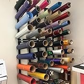 Amazon.com : Vinyl Roll Wall Mount Storage Rack -20 Rolls : Office Products