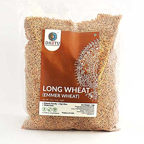 Dhatu Long Wheat, 1Kg Emmer Wheat, Khapli Wheat, Sambha Wheat: Amazon ...