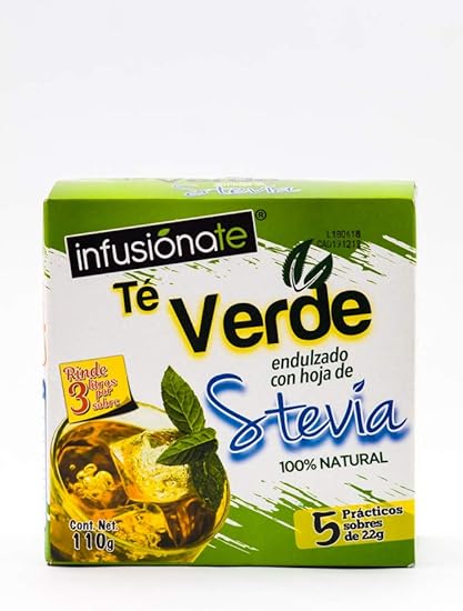 Infusionate Te Verde con Stevia, 5 sobres: Amazon.com.mx: Alimentos y ...