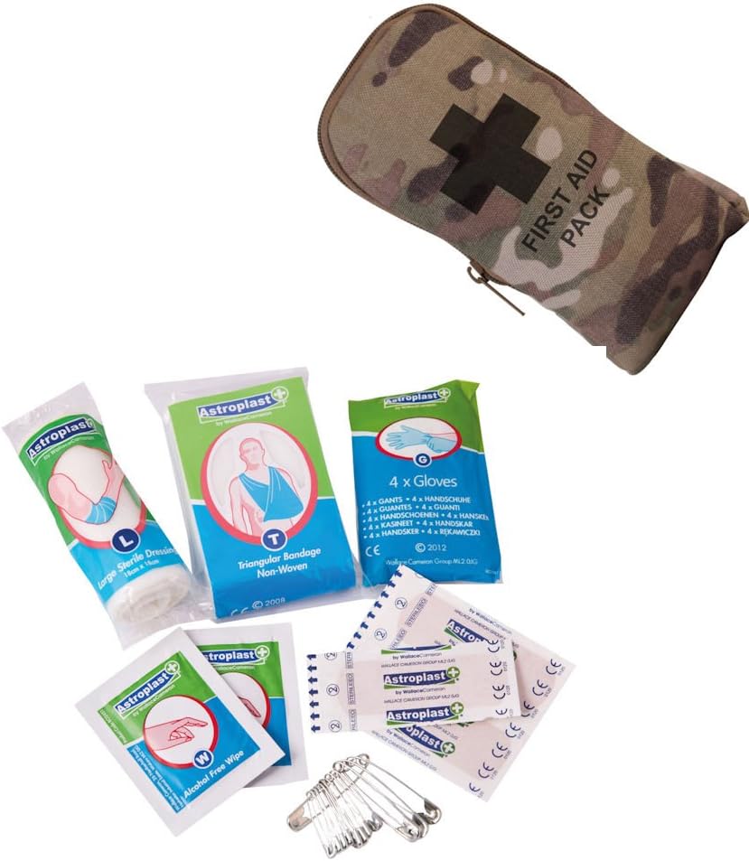 British Army Military Medic First Aid Kit Travel Bag Multicam Pouch ...