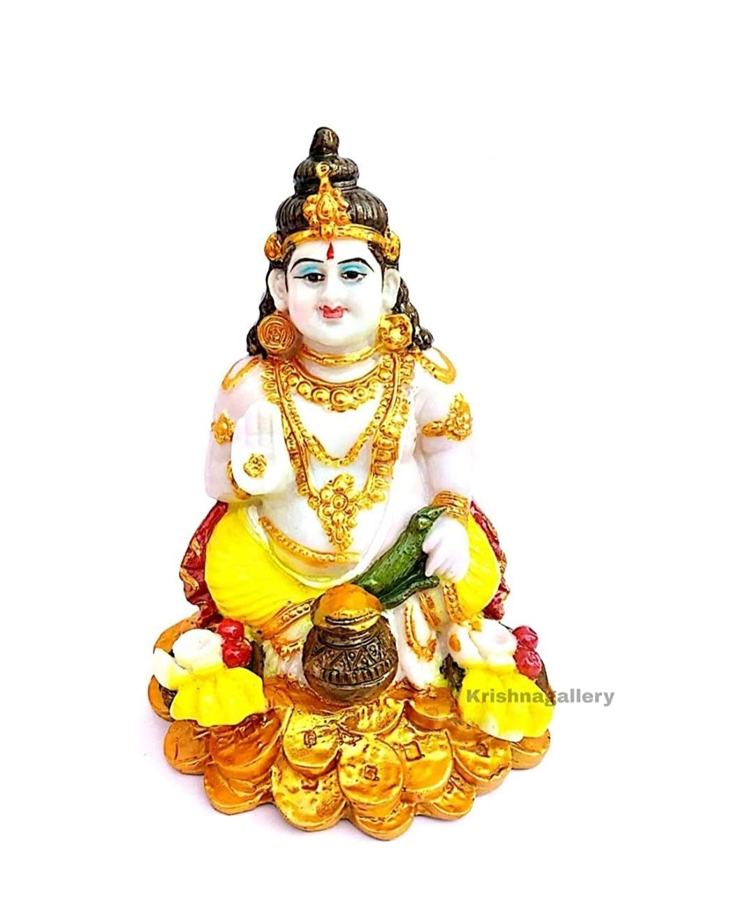 Buy krishnagallery Kuber ji Marble Murti Idol Statue, 6-inch ...