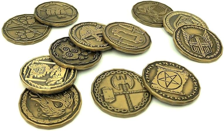 Amazon.com: Character Coin Metal Tokens for RPG and Tabletop Games ...