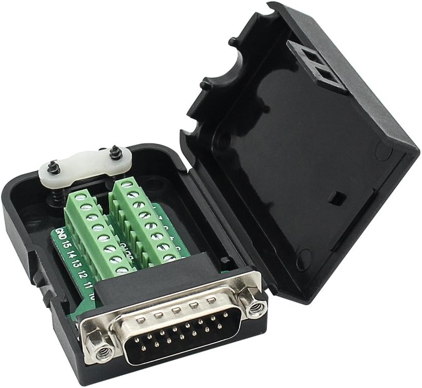 DB15 Breakout Connector Male Adapter 15-pin Port Adapter to Terminal ...