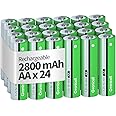 Amazon.com: Granicell AA Rechargeable Batteries 2800 mAh High Capacity 1500 Cycle,1.2V NiMH Low ...