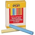 Amazon.com : School Smart Chalkboard Chalk, Assorted Colors, Pack of 12 ...
