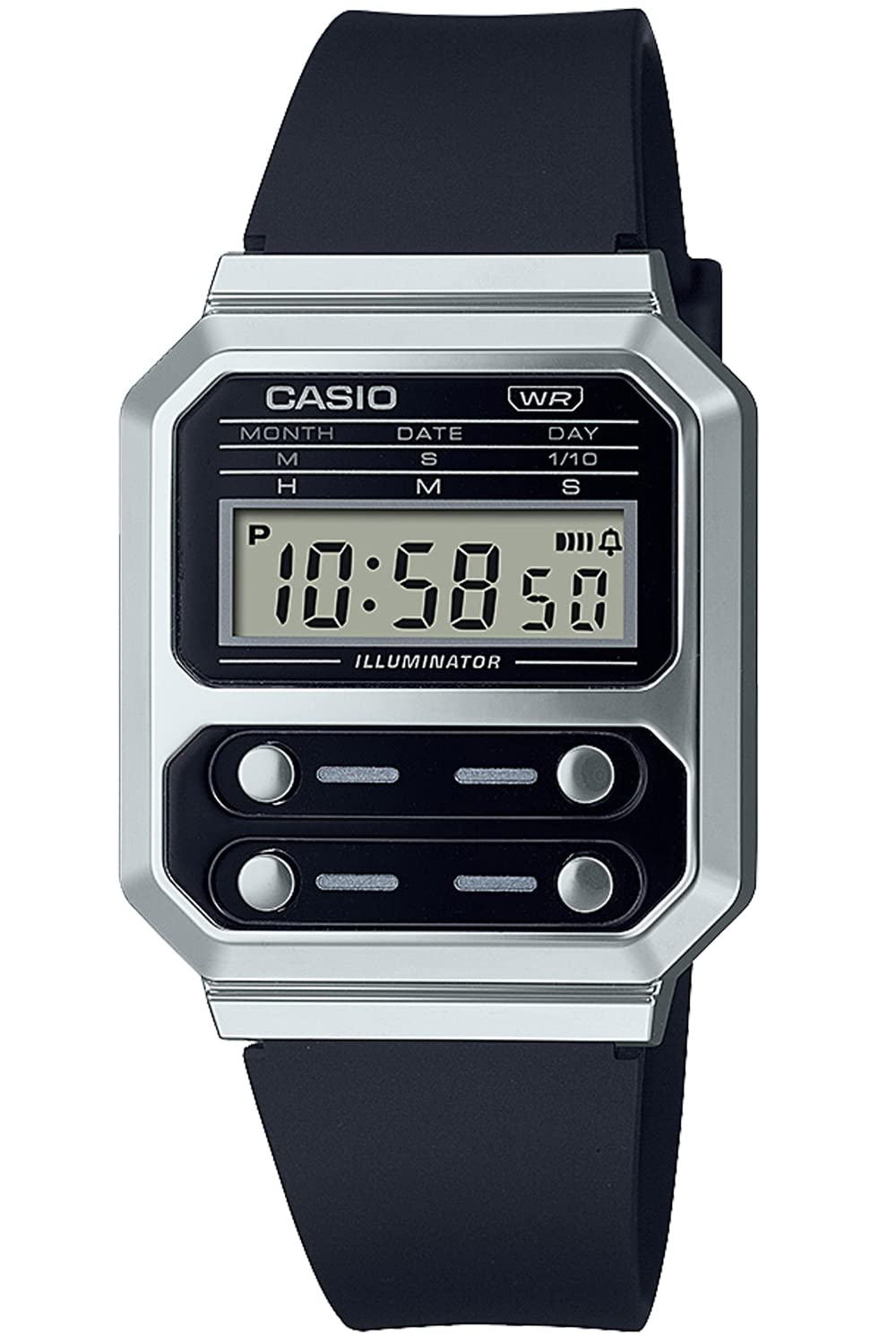 Mua Casio A100WEF-1AJF Standard Wristwatch, Black, Silver, CASIO ...