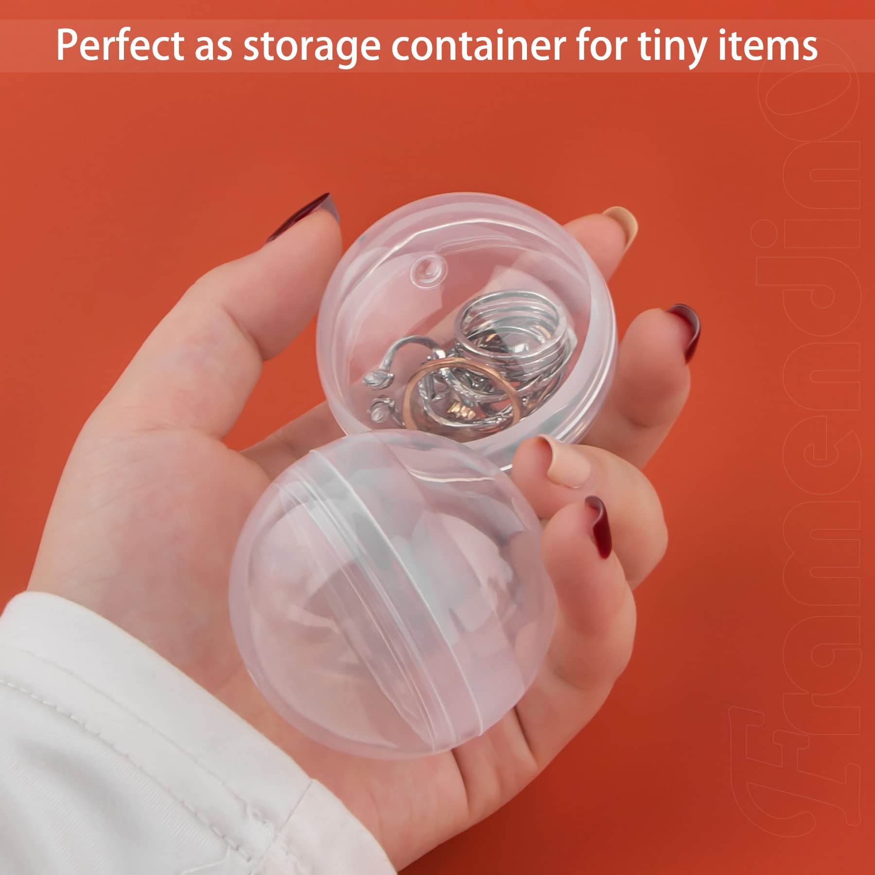 Mua 50 Pack 2 Inch Empty Round Clear Capsules Vending Machine Capsules ...