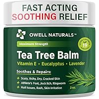Amazon.com: OWELL NATURALS Tea Tree Balm for Itchy, Dry and Cracked ...