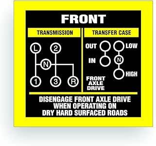 Amazon.com: Solar Graphics USA Transmission Shift Pattern Sticker Decal ...