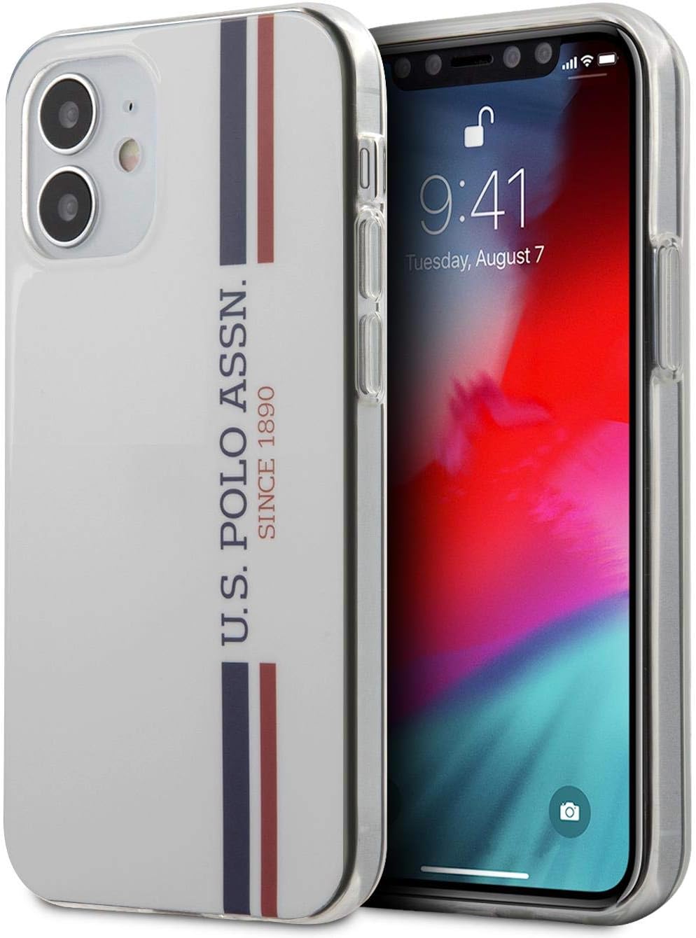 US Polo USHCP12SPCUSSWH Tricolor Collection Case for iPhone 12 Mini 5.4 ...