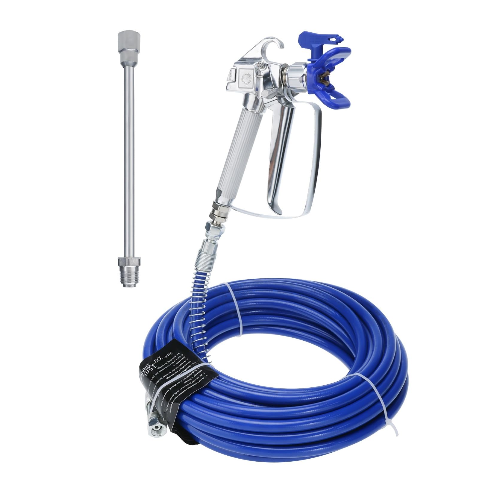 YaeTek Airless Paint Spray Gun Hose Kit, 50ft x 1/4" 3600psi High ...