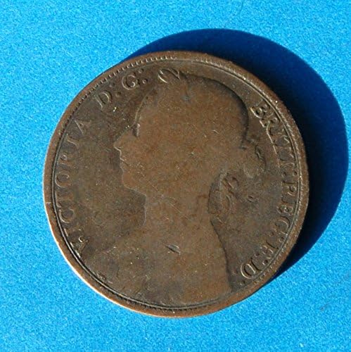 Amazon.com : England Queen Victoria One penny 1890 Coin : Everything Else