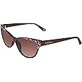 Amazon.com: Bebe Sunglasses BB 7024 BROWN 002/CHOCOLATE BEJEWELED ...