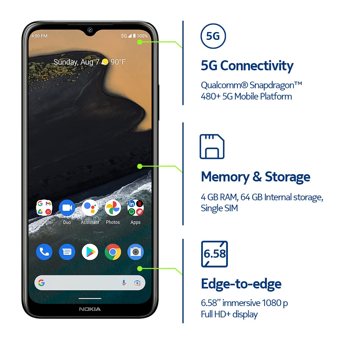 Nokia G400 5G | Verizon, AT&T, T-Mobile | Android 12 | Unlocked ...