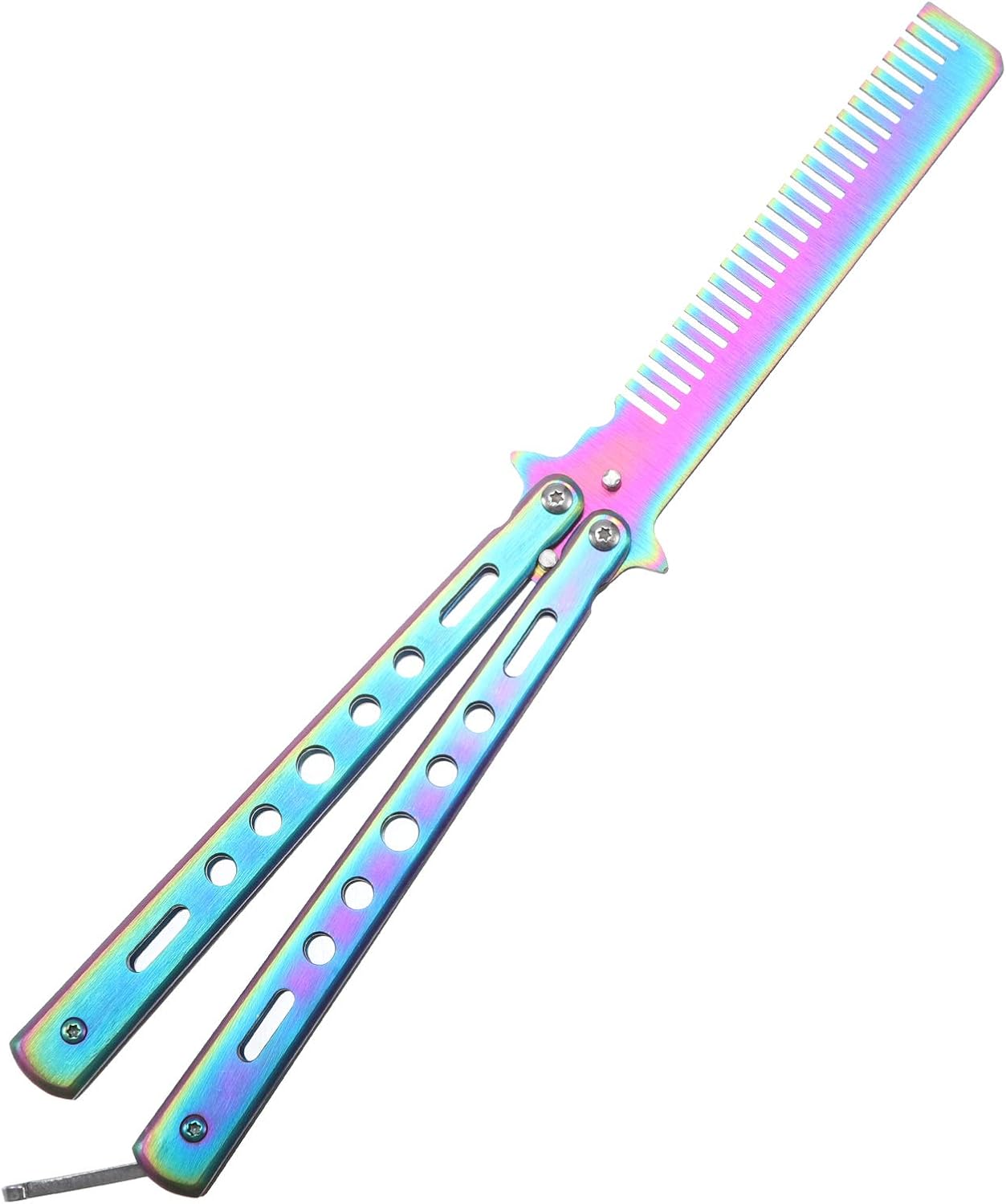 Smilcloud Butterfly Comb, Rainbow Butterfly Pocket Comb Training-Metal ...