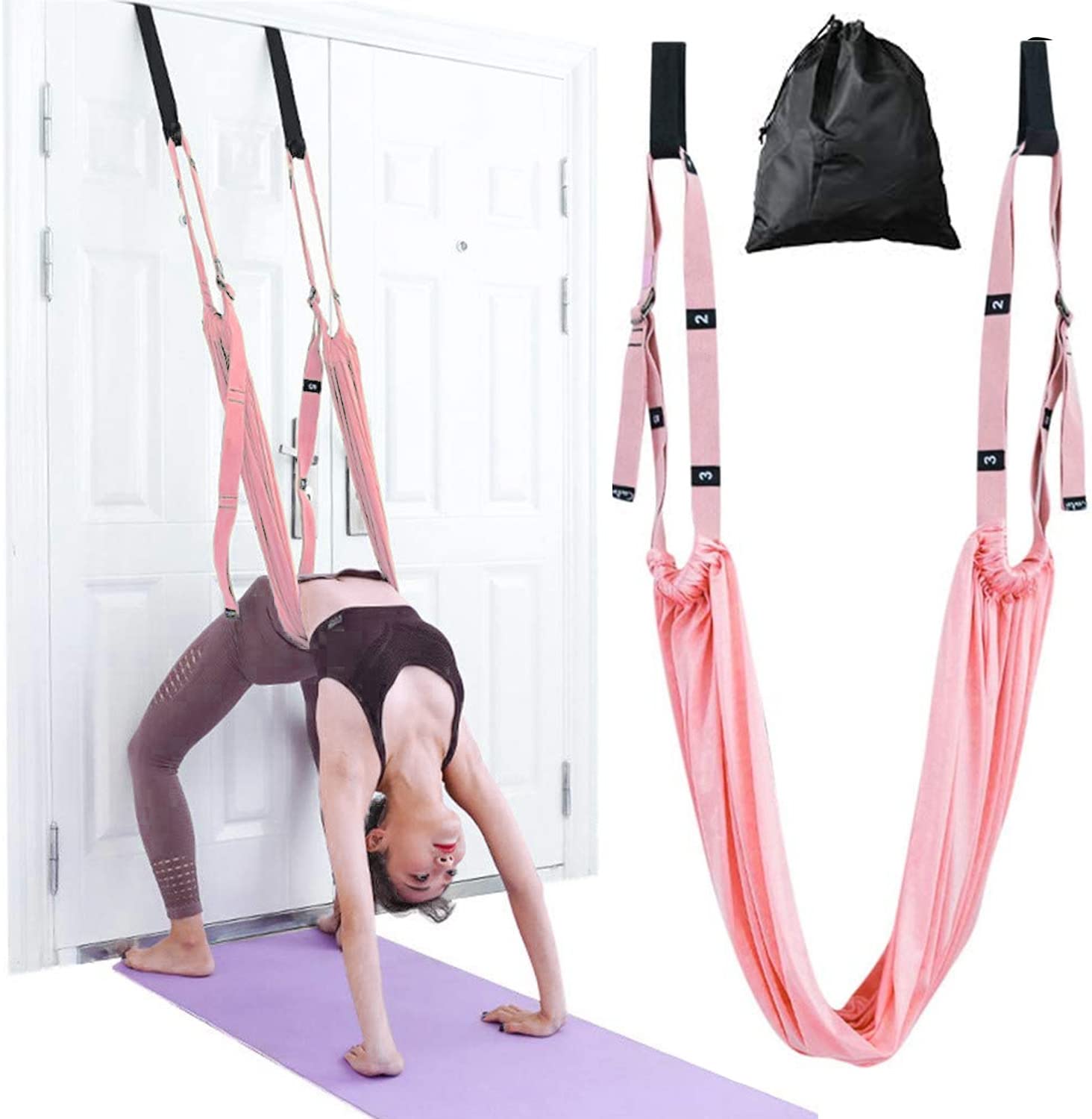 Mua Yoga Stretching Strap, Adjustable Height Leg Stretcher Waist Back ...