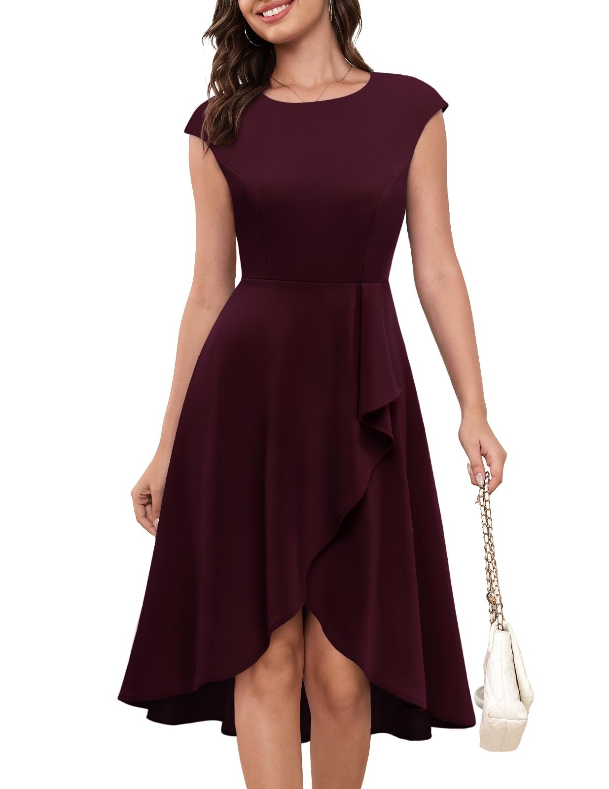 Bridesmay Women’s Elegant Cocktail Dress 2025,Stretchy Party Dress for ...