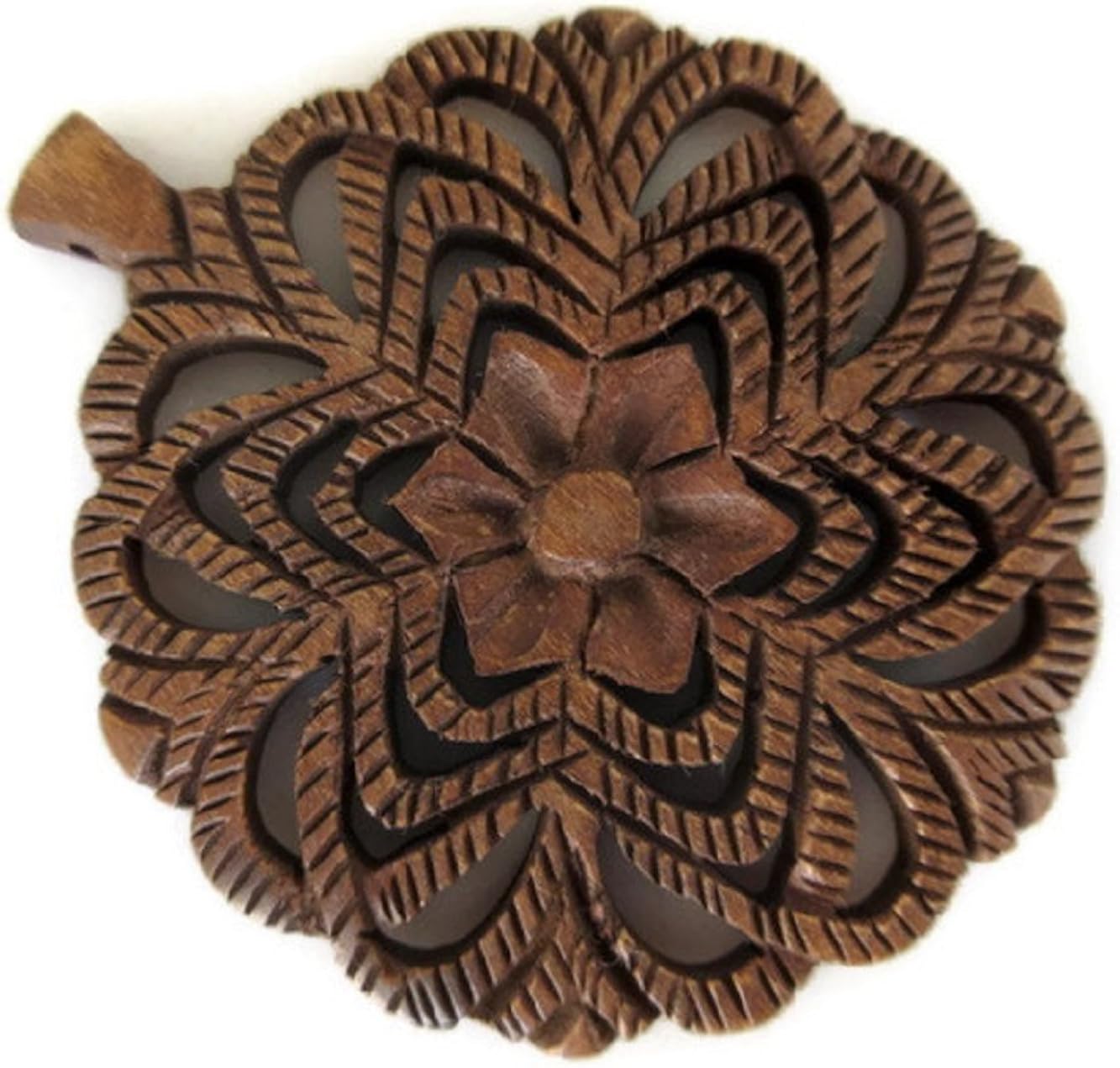 Amazon.com: GemsDiamondsbySHIKHA Hand Carved Wooden Filigree Flower ...